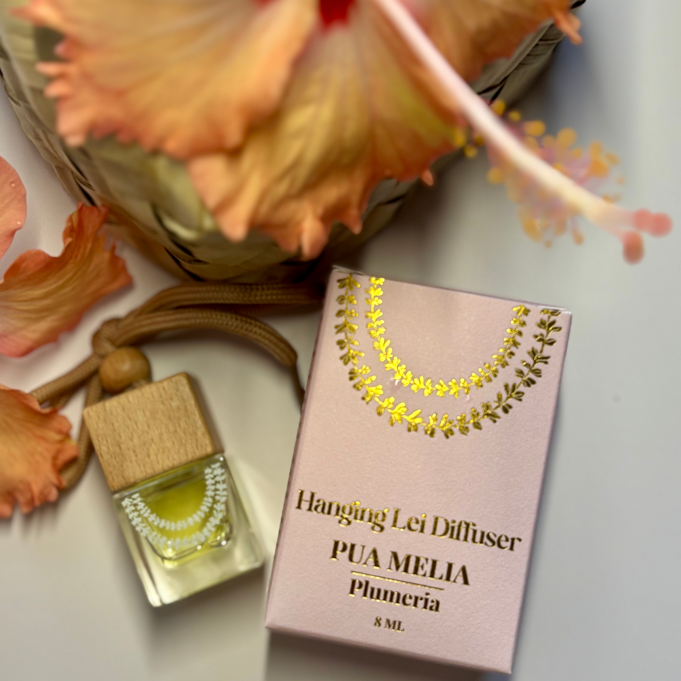 8 ML Hanging Lei Diffuser – Nostalgic Scents of Hawai'i By: Ha'a & Co.
