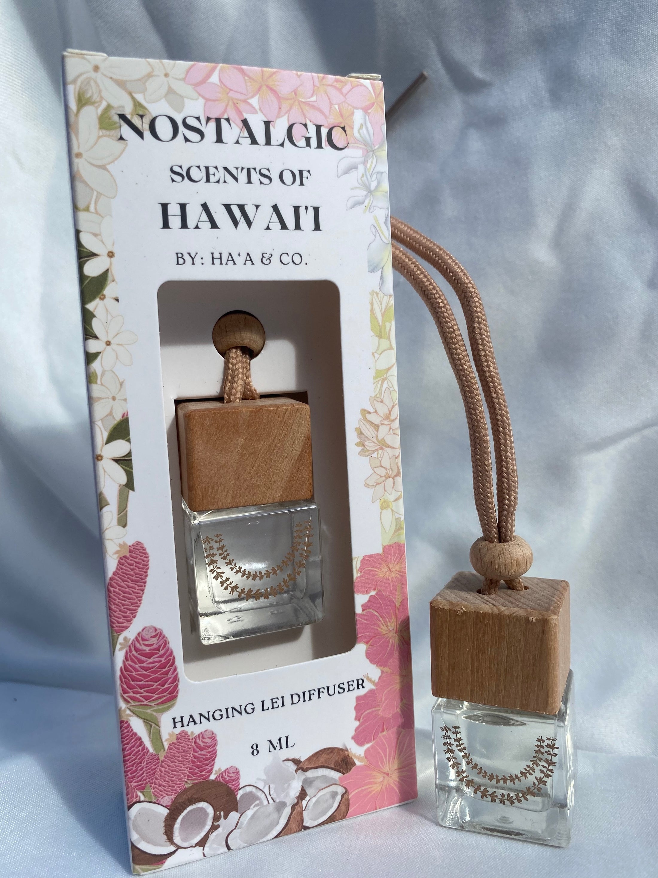 8 ML Hanging Mini Lei Diffuser – Nostalgic Scents of Hawai'i By: Ha'a & Co.